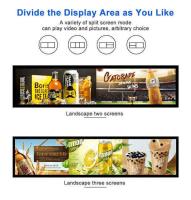 China 28 Inch Stretched Bar LCD Display - 1920x1080 HD Advertising Digital Signage with RK3566 CPU for sale