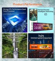 China 19 Inch Wall Mounted Bar-Type Advertising Display 1920x360 Resolution with Android Tablet and 178° IPS Panel for sale