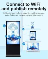 China 86-Inch Vertical LCD Advertising Display with 4K Resolution and 10-Point Touch for Indoor Kiosks for sale