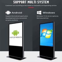 China 86-Inch Vertical LCD Advertising Display with 4K Resolution and 10-Point Touch for Indoor Kiosks for sale