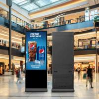 China 86-Inch Vertical LCD Advertising Display with 4K Resolution and 10-Point Touch for Indoor Kiosks for sale