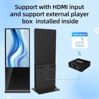 China 65-Inch 4K Touch Screen Advertising Kiosk with Android/Windows OS and 10-Point Capacitive Display for sale