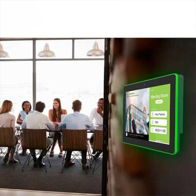 China 10.1 Inch Smart Home Tablet RK3566 Android Wall Mounted Control Screen with LED Light Bar for sale