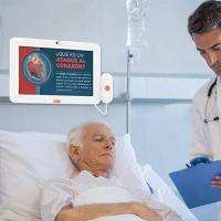 China 13.3-Inch Medical Android Tablet with RK3566 CPU, 10-Point Touch, POE and Call Handle for Hospital Use for sale