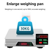 China 15.6+14 Inch Dual Screen POS Terminal with 30KG Weighing Pan, 58mm Thermal Printer and Intel N2840 Processor for sale