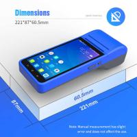 China Smart NFC Mobile Payment Terminal with 5.5 Inch Screen 5000mAh Battery and Built-in Thermal Printer for sale