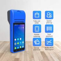 China Smart NFC Mobile Payment Terminal with 5.5 Inch Screen 5000mAh Battery and Built-in Thermal Printer for sale
