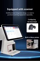 China 15.6 Inch All in One Touch Screen POS System Cash Register with 4GB RAM 64GB Storage for Restaurant Retail for sale