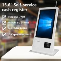 China 15.6 Inch Self Service POS Machine Win 10 8GB RAM 128GB SSD Touch Screen Scanner Printer NFC for sale