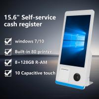 China 15.6 Inch All In One POS Machine Win 7 10 8 128GB Touch Screen 12 Languages OSD for sale