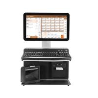 China 15.6 Inch Touch Screen POS System Intel i5 4GB RAM 128GB SSD Dual Screen Cash Register for sale