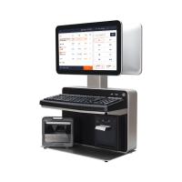 China 15.6 Inch Touch Screen POS System Intel i5 4GB RAM 128GB SSD Dual Screen Cash Register for sale