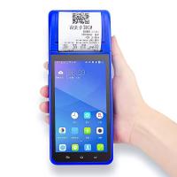 China 5.5 Inch Android 8.1 PDA POS Terminal Monochrome Printer for Restaurant Order Processing for sale
