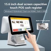 China 15.6 Inch Dual Screen POS System Monitor with 10-Point Touch and Intel N2840 CPU for Retail & Restaurant Use for sale