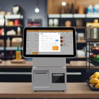 China 15.6 Inch Dual Touch Screen All in One POS Terminal with Thermal Printer for Retail for sale