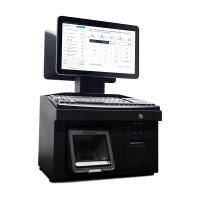 China 14 Inch Dual Screen POS System with Thermal Transfer Printer Android Win7 10 All in One Terminal 4GB 64GB for sale