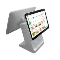 China 15.6 Inch Dual Screen Android POS Machine Intel Celeron J1900 CPU Restaurant Ordering System for sale