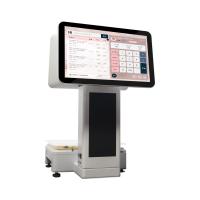 China Supermarket POS System 15.6inch Dual Touch Screen with Built-in Scale Printer Wireless Protocol NFC Interface VGA for sale