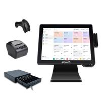 China 15.6 Inch POS Terminal All in One Touch Screen Cash Register with J1900 CPU 4GB RAM for sale