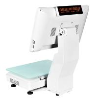 China 15.4 Inch Dual Screen POS Scale All in One with Intel J1800 CPU WIFI BT for sale