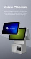 China 15.6 Inch Dual Screen POS System Intel i3 4GB RAM 64GB Retail Supermarket Terminal for sale