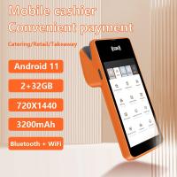 China 5.45 Inch Handheld POS Machine with NFC, Camera, Printer and 3200mAh Battery for sale