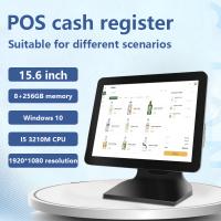 China 15.6 Inch 8GB RAM 256GB SSD POS Cash Register 1080P Win10 Touch Screen Machine with Customer Display for sale