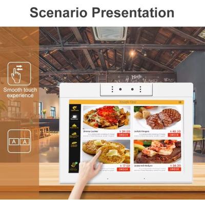 China 10.1-inch L-Shape Android Tablet PC with WiFi NFC Touch Screen for Restaurant Self-Service Kiosk for sale