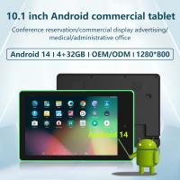 China 10.1 Inch Wall Mount Android 14 Tablet with Rockchip Quad Core and 4-Sided LED for Meeting Room Booking System for sale
