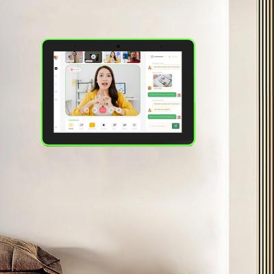 China 10.1 Inch Wall Mount Android 14 Tablet with Rockchip Quad Core and 4-Sided LED for Meeting Room Booking System for sale
