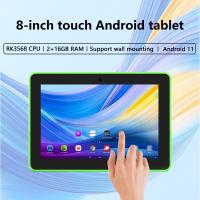 China 8 Inch Wall Mounted Android Tablet PC with POE NFC 4 Side LED Lights for Smart Home Meeting Room Booking for sale