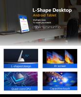 China 8 inch L Type Android Self Service Kiosk Tablet PC Capacitive Touch Screen PoE WiFi NFC for Restaurant Ordering for sale