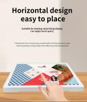 China 10.1 inch Horizontal Desktop Android Tablet PC with RJ45 PoE NFC for Restaurant Self Ordering Kiosk for sale