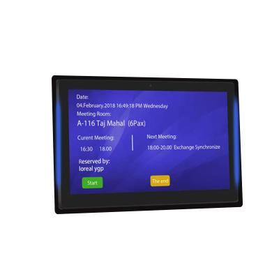China 10.1 Inch Wall Mounted Android Tablet PC RK3566 Quad Core LED Light Bar Conference Display for sale