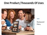 China 13.3 Inch RK3568 L Shape Desktop Android Tablet PC with POE for Business Kiosk Restaurant Ordering for sale