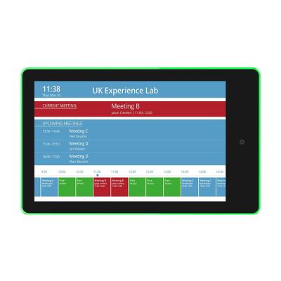 China 15.6 Inch Wall Mount Android Tablet PC RK3566 Quad Core POE LED Light for Conference Room Booking for sale
