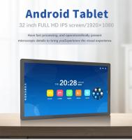 China wall mount 32inch digital signage advertising display android tablet pc POE NFC wifi function for sale