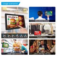 China 24 Inch Wall Mount Digital Menu Board RK3566 Android Platform for Restaurants Cafes for sale