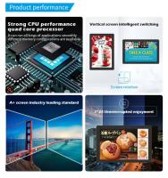 China 24 Inch Wall Mount Digital Menu Board RK3566 Android Platform for Restaurants Cafes for sale