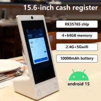China 15.6 inch L Type Desktop Android 15 Tablet PC 1920x1080 Capacitive Touch Screen 10000mAh Octa Core WiFi NFC for Restaurant Ordering for sale