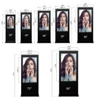China 43 Inch Floor Standing Digital Signage Kiosk with 10-Point Touch Screen for Shopping Mall Advertising for sale