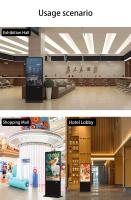 China 43 Inch Floor Standing Digital Signage Kiosk with 10-Point Touch Screen for Shopping Mall Advertising for sale