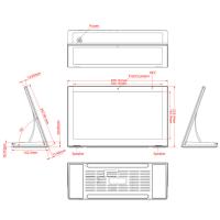 China 15.6 Inch Android 8.1 All in One Touch Screen PC 1920x1080 IPS 10 Point Capacitive Touch for sale