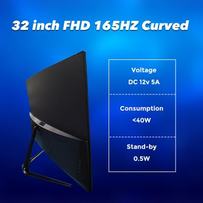 China 32-Inch FHD 165Hz Curved Gaming Monitor with 2ms Response Time and AMD FreeSync for Competitive Gaming for sale