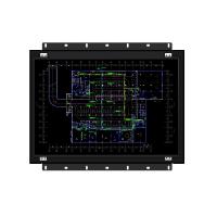 China 15-inch Open Frame Touch Screen Monitor DC12V with 1024x768 Resolution, VGA HDMI USB Interfaces and IP65 Rating for sale