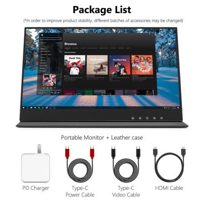 China 15.6-inch 1080P Portable Touch Screen Monitor with HDR IPS Panel and 350cd/m² Brightness for sale