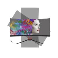 China 30-inch 1080P Curved Gaming Monitor with 75Hz Refresh Rate, 1ms Response Time and Built-in Speakers for sale