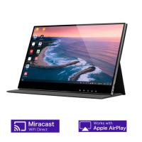 China Hopestar 15.6 Inch Ultra Slim Full HD IPS Touch Screen Monitor 10 Point Commercial Industrial for sale