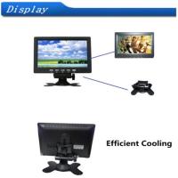 China 7-Inch TFT LCD Car Monitor with 800×480 Resolution and Dual Camera Inputs for 12-24V Vehicles for sale