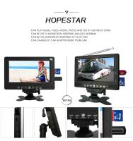 China 7-Inch Wireless Car Monitor with Dual Backup Cameras - 800×480 Resolution, IP67 Waterproof, 120° Viewing Angle for sale